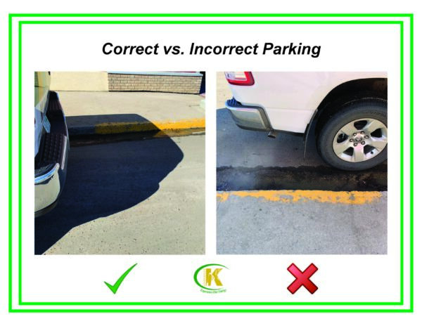 Parking Correctly vs. Incorrectly - Town of Kindersley